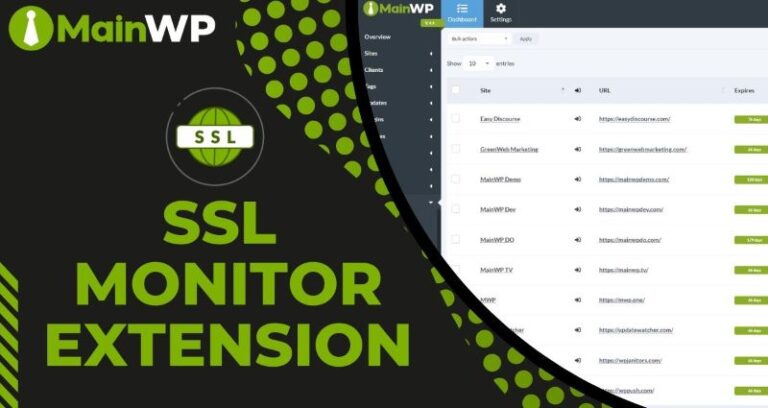 MainWP SSL Monitor Extension v5.0 - Emprer
