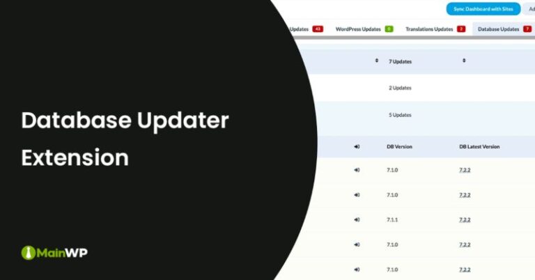 MainWP Database Updater Extension v5.0.5 - Emprer